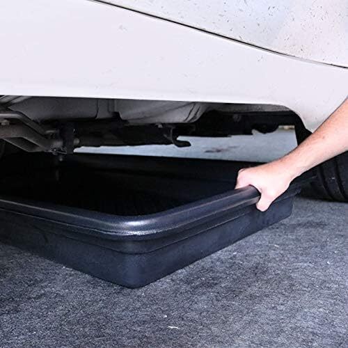 Large Oil Drain Pan Garage Shop Coolant Fluid Drip Leak Ribbed ...