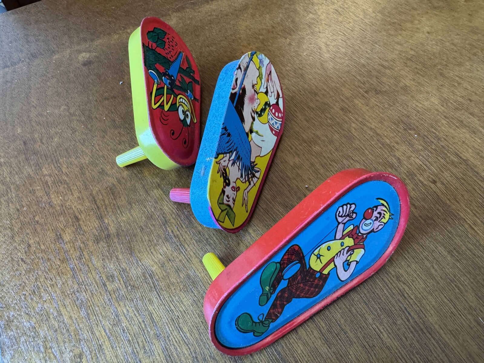 Tin Noise Maker Old Kirchof Litho Party Favor Spinning Noise Maker Set ...