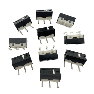 TTC 6mm Right Bent/Curved Foot White Dot Mouse Micro-Switch (10 Pieces) US Stock | eBay