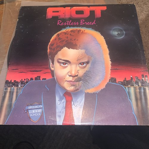 Riot – Restless Breed - 1982 Elektra Promo Gold Stamped Vinyl LP White ...