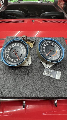 1972-1974 Corvette C3 Speedometer and Tachometer Instrument Cluster ...