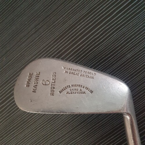 Vintage Spade Mashie 6 Rustless Adult Intermediate Shaft Iron Golf Club ...