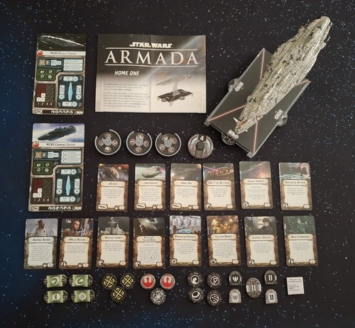 Star Wars Armada Miniatures HOME ONE MC80 CRUISER Expansion Pack ...