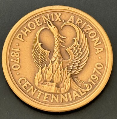 Phoenix Arizona Centennial 1970 AZ Coin Token Medal | eBay