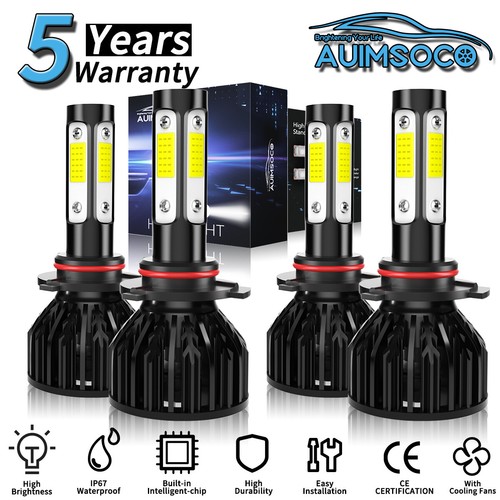 For Nissan 300ZX 1990-1996 6500K Cool White High Low Beam 4x LED ...