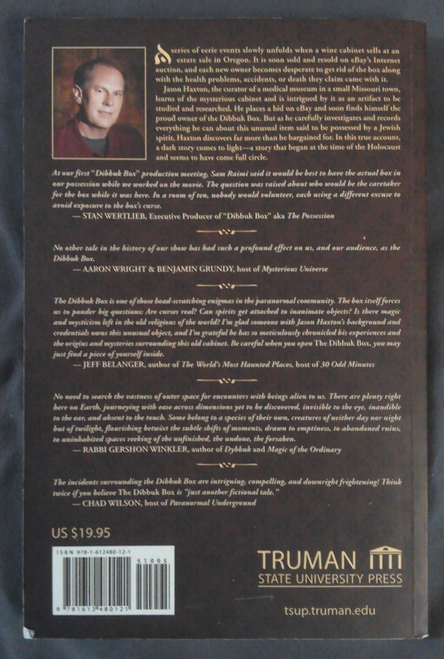 THE DIBBUK BOX by Jason Haxton PB 2011, Truman State University Press ...
