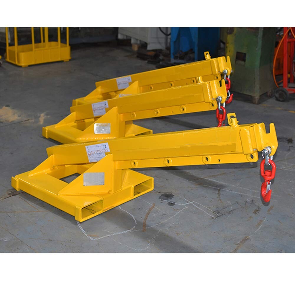 New Adjustable Hoist Forklift Jib Boom Crane 4400 LB/2T Forklift Mobile ...