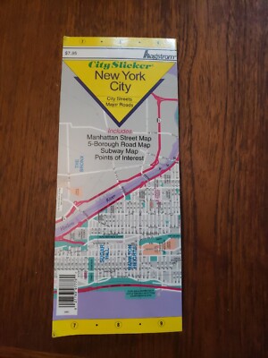 MAP City Slicker New York City: Manhattan Map 2003 Hagstrom Co. | eBay