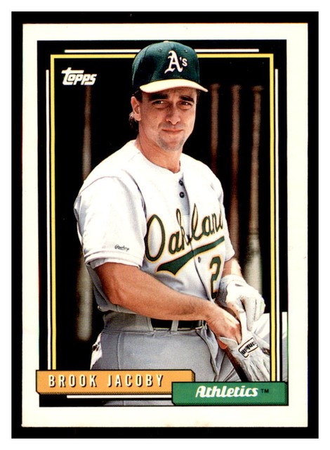 1992 Topps - #606 Brook Jacoby for sale online | eBay