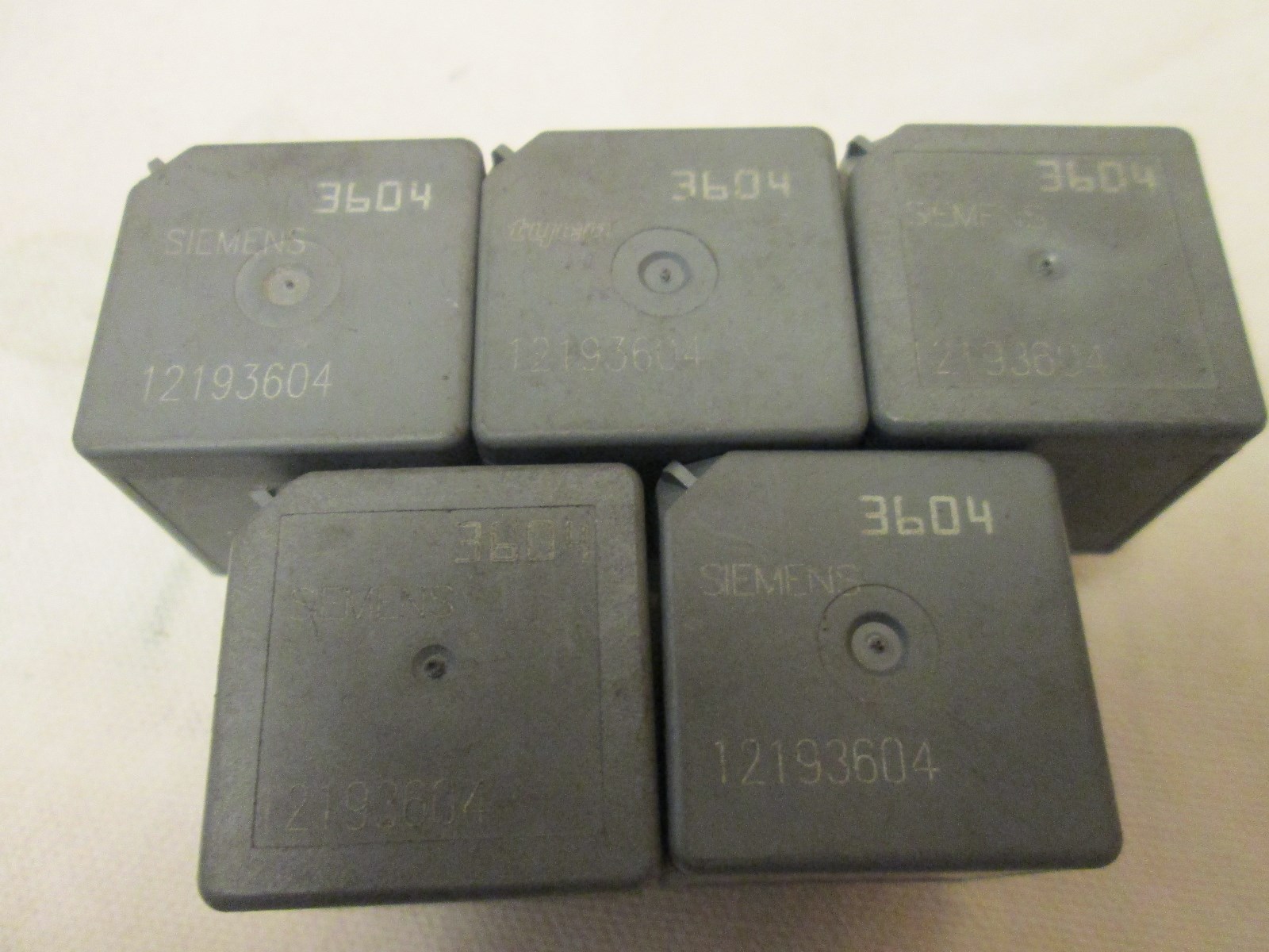 GM Relay Siemens/Tyco Relay 12193604 3604 ((QTY 5)) | eBay