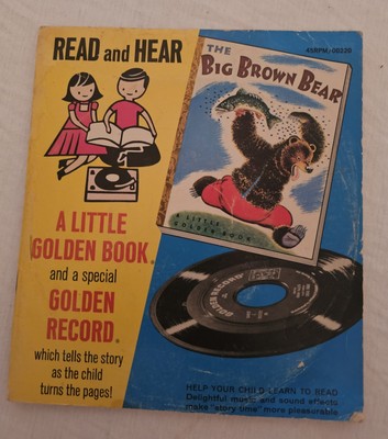THE BIG BROWN BEAR - CHILDREN’S BOOK / 7 INCH 45 RPM RECORD – GOLDEN ...