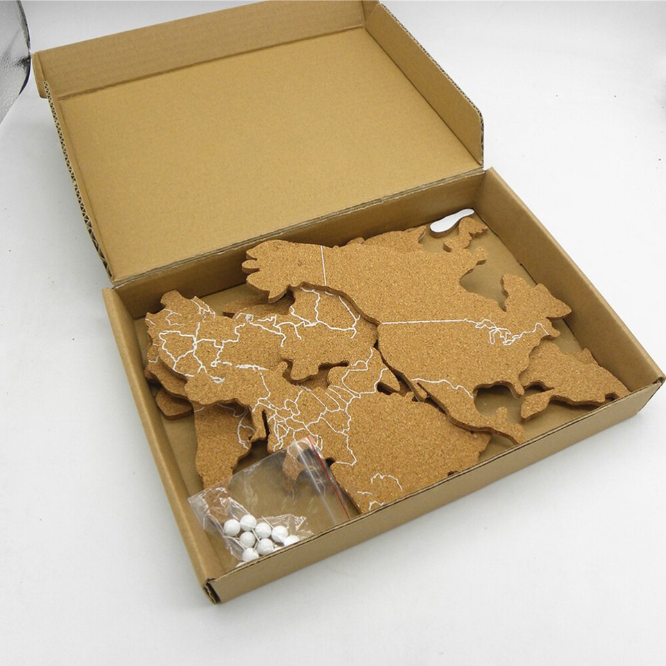 creative cork board strips Cork Board Cork Memo Board World Map Pin ...