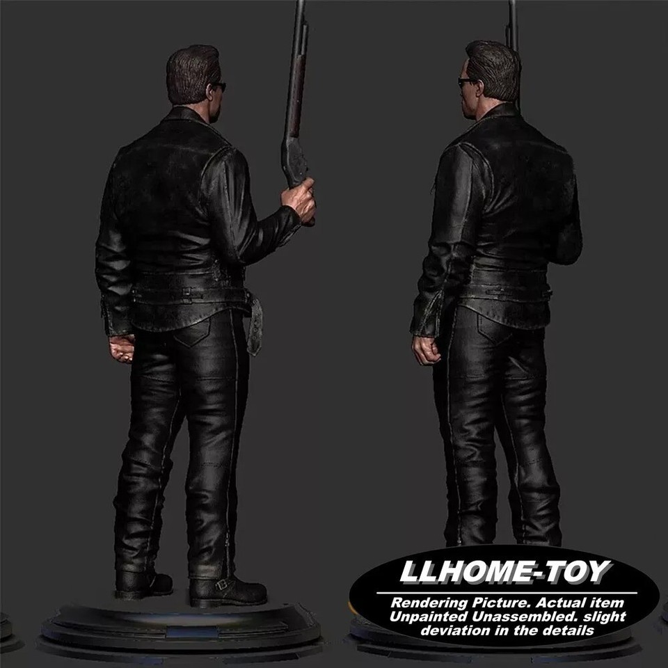 Terminator T-800 Arnold w/ 3 Heads Model Kit Unpainted 3d Print GK ...