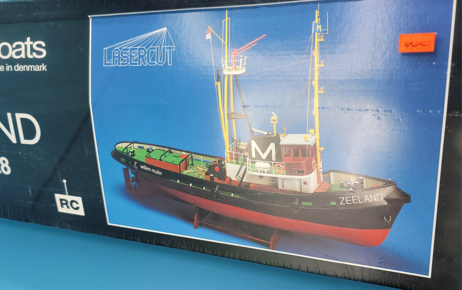 Billing Boats Zeeland Tugboat No. 428 Lasercut RC Model Boat Kit 1/35 ...