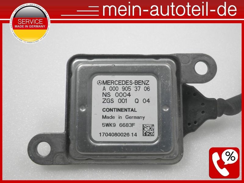 Mercedes ORIGINAL NOx Sensor Lambdasonde 0009053706 0009051612 W205 ...