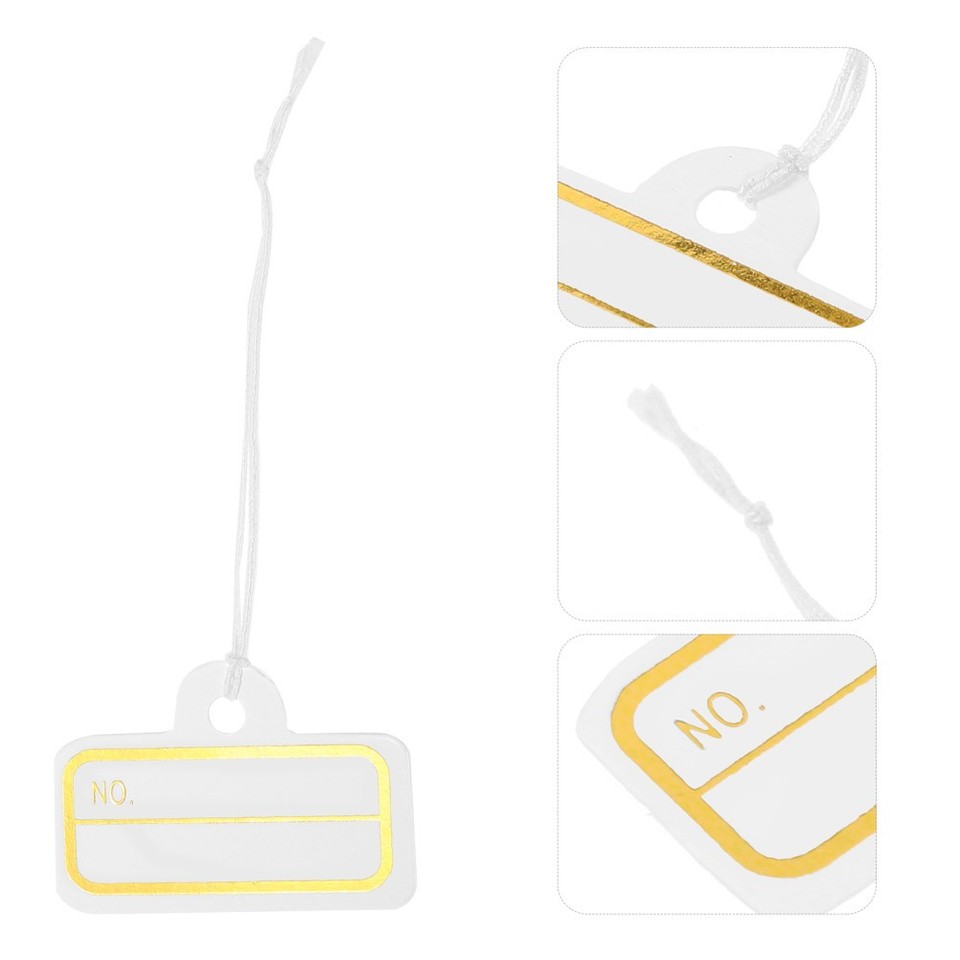 100Pcs Trinkets Tags with String Price Marking Tags Clothing Price Tags ...