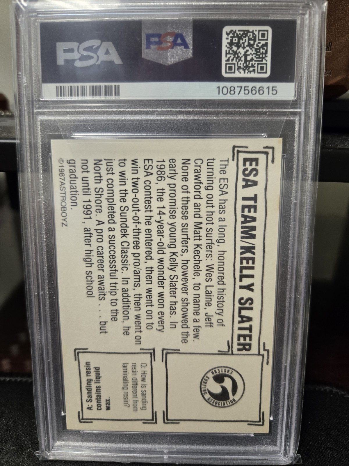 KELLY SLATER SIGNED 1987 ASTROBOYZ CARD ROOKIE PSA AUTOGRAPH WSL | eBay