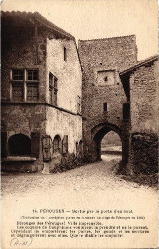 CPA PEROUGES Sortie par la Porte d'en Haut (1351359) | eBay