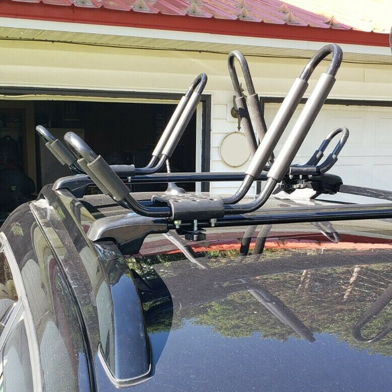 2 Pair Universal Kayak Canoe Roof Rack For SUV Car Top Mount Carrier ...