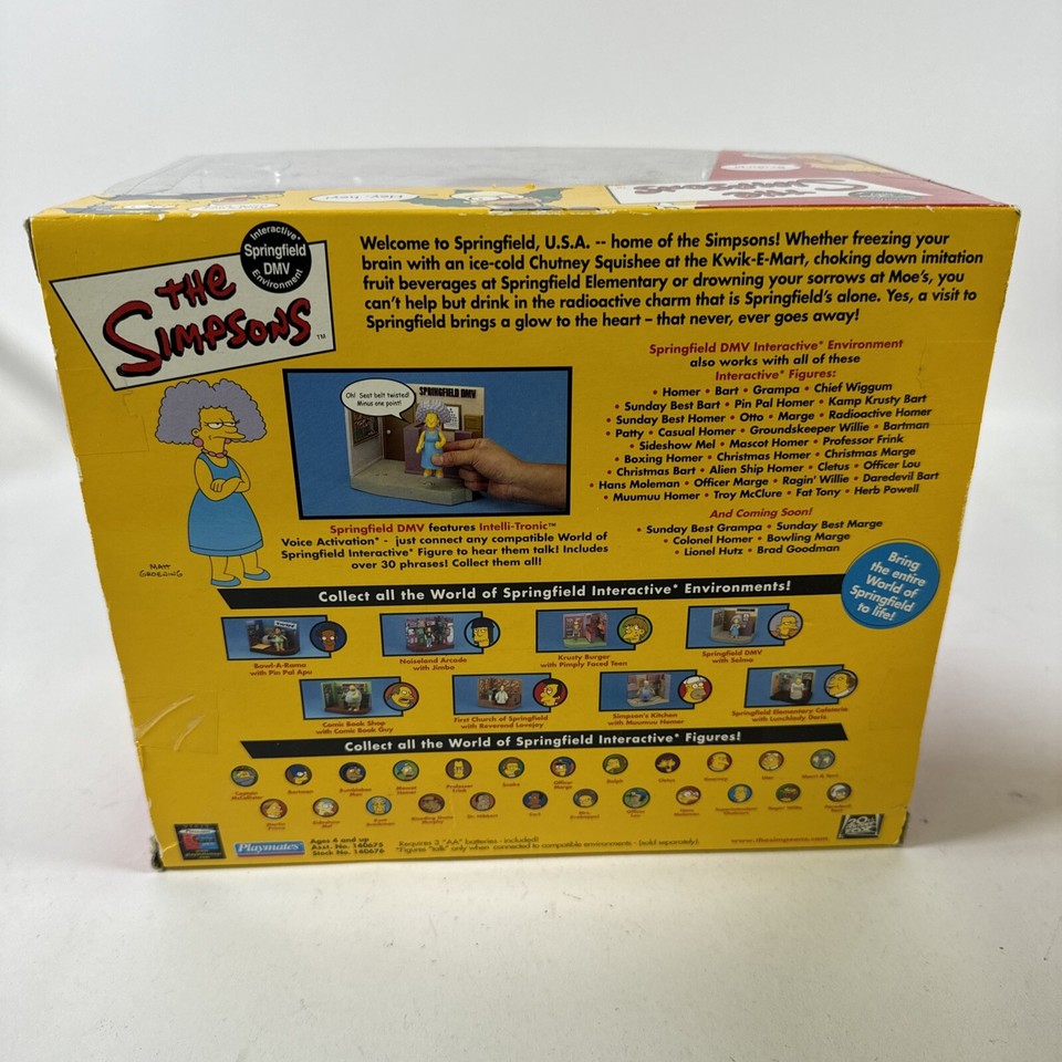 The Simpsons Springfield DMV PlaySet with SELMA BOUVIER Figure | eBay