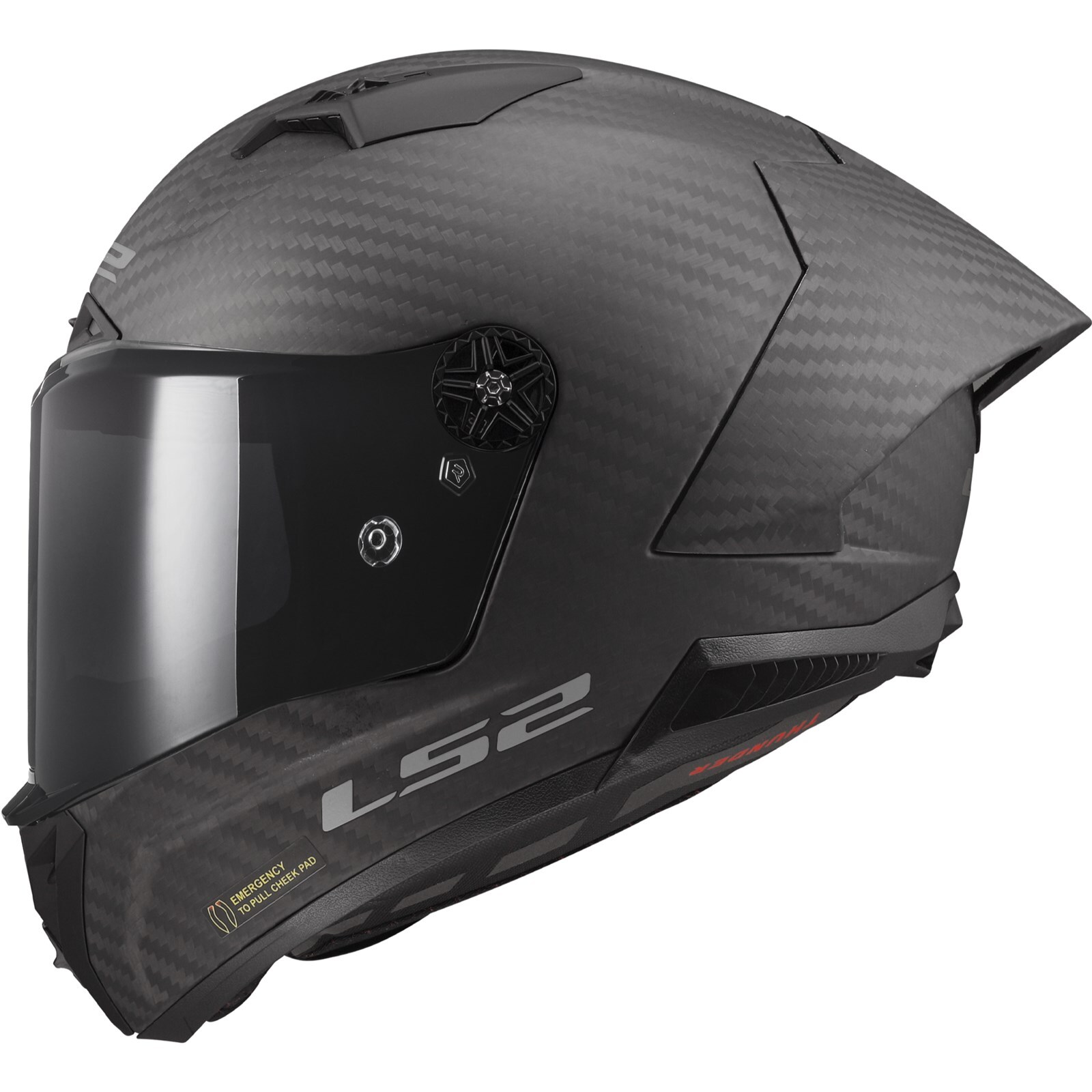 Ls2 Motorcycle Helmet L - Thunder GP Aero Solid FF805 Carbon - Full ...