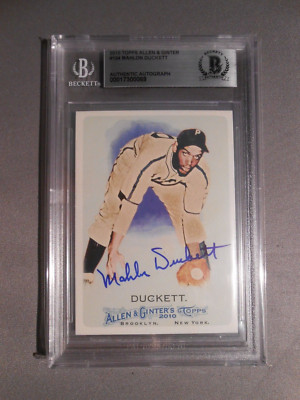 Mahlon Duckett 2010 Allen & Ginter #104 Signed Auto Autograph Beckett ...