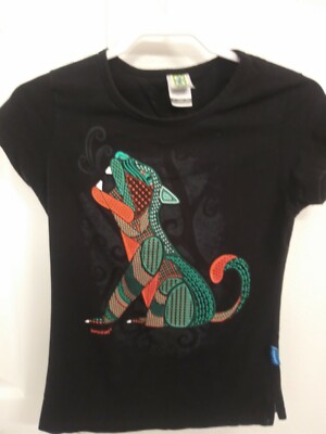 Karani-art Woman Tee Shirt. Bright Sharp Graghic. Textured. size medium ...