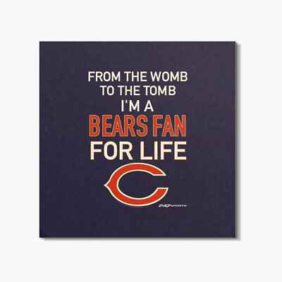 Chicago Bears NFL Slogan 4'' X 4'' Square Wooden Coaster | eBay