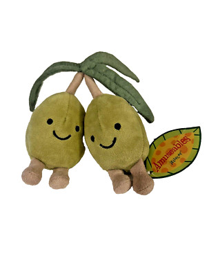 RARE HTF Jellycat AMUSEABLE OLIVES Soft Plush Toy Olive Fruit Food ...
