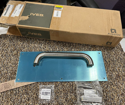 Ives 8303 6"x16" US32D 1-3/4" Heavy Duty Door Handle Pull w/Plate | eBay