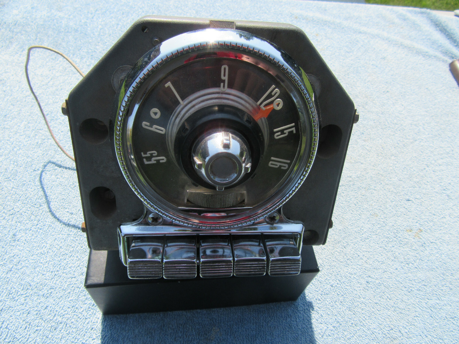 1955 Ford Car Crown Victoria Dash Radio with Chrome Knobs | eBay