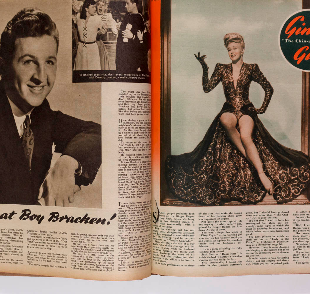VIVIEN LEIGH Ann Sheridan GINGER ROGERS Picturegoer magazine BOUND VOLUME book | eBay UK