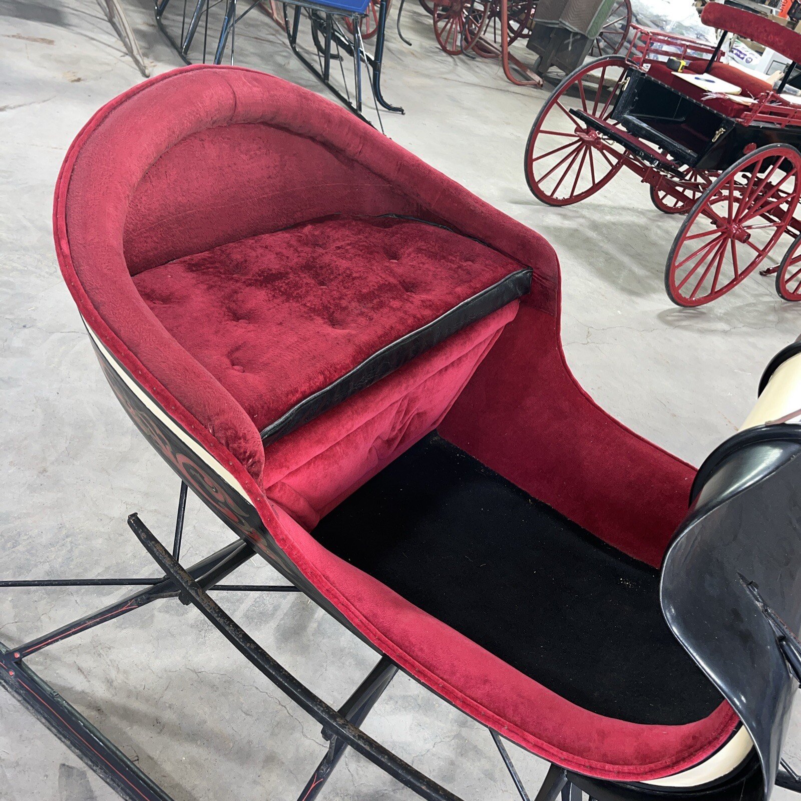 Antique Currier & Ives Albany Cutter Sleigh With Shafts | eBay