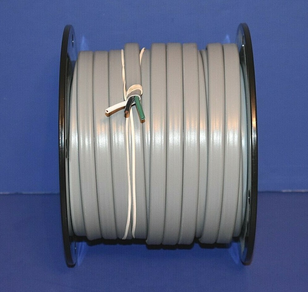 100' Roll Grey Jacketed Trailer Light Brake Cable Wire 14-3 14 Gauge 3 ...