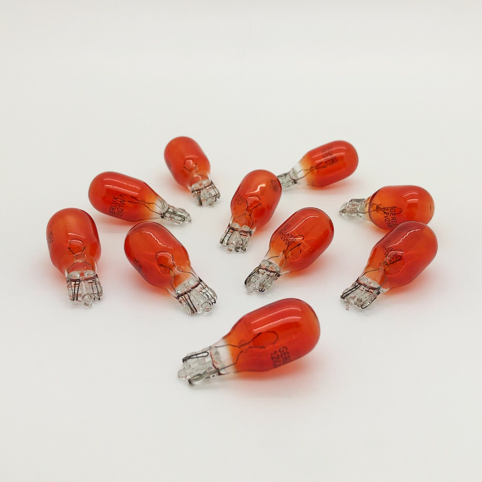 10 x 921 Amber 12v 21w Indicator Car Light Bulb 921A W2.1x9.5D 35mm ...