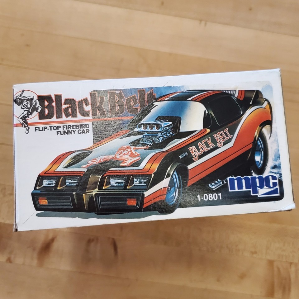 MPC Model Kit Black Belt Flip Top Firebird Funny Car 1:25 Scale Vintage ...