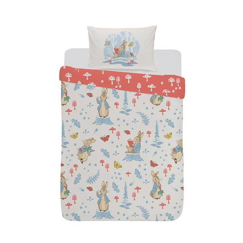 JR1PTRFOR12 Peter Rabbit Forest Life Junior Duvet Reversible Bedding ...