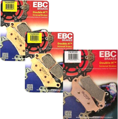 3 SETS EBC HH Front+Rear Brake Pads 2006-14 KTM 990 Adventure FA209/2HH ...