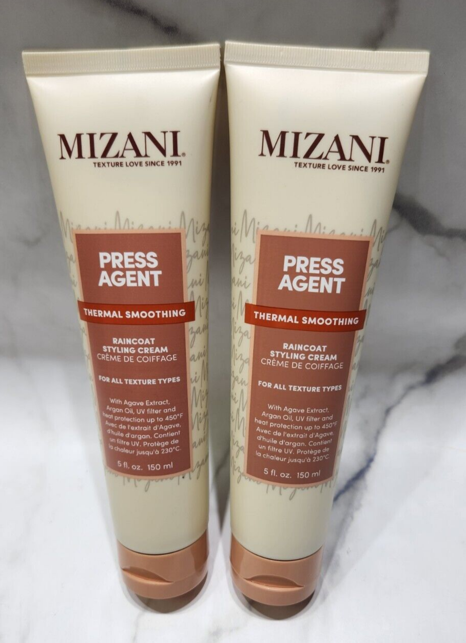 Lot of (2) MIZANI Press Agent Raincoat Styling Cream 5 oz All Texture Types | eBay