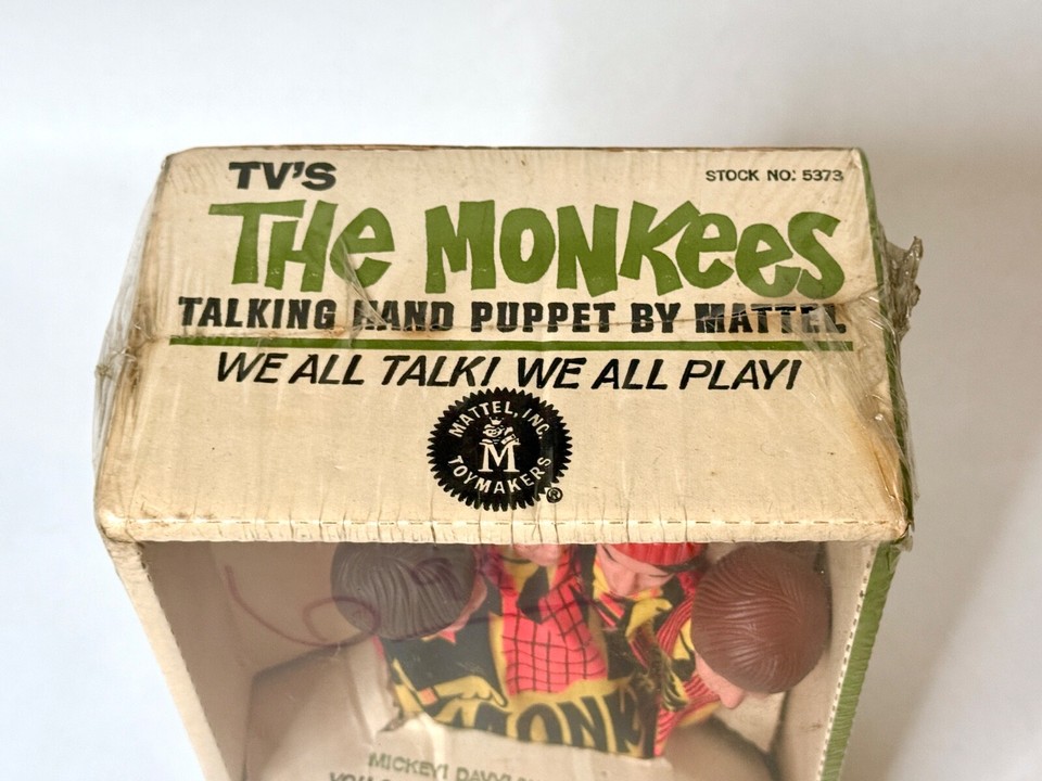 The Monkees Vintage Talking Hand Puppet Mattel 1966 Original Sealed in ...
