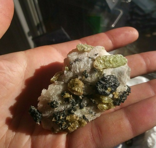 Lot of 2 apatite matrix specimen Ontario Canada gemstone gem View ...