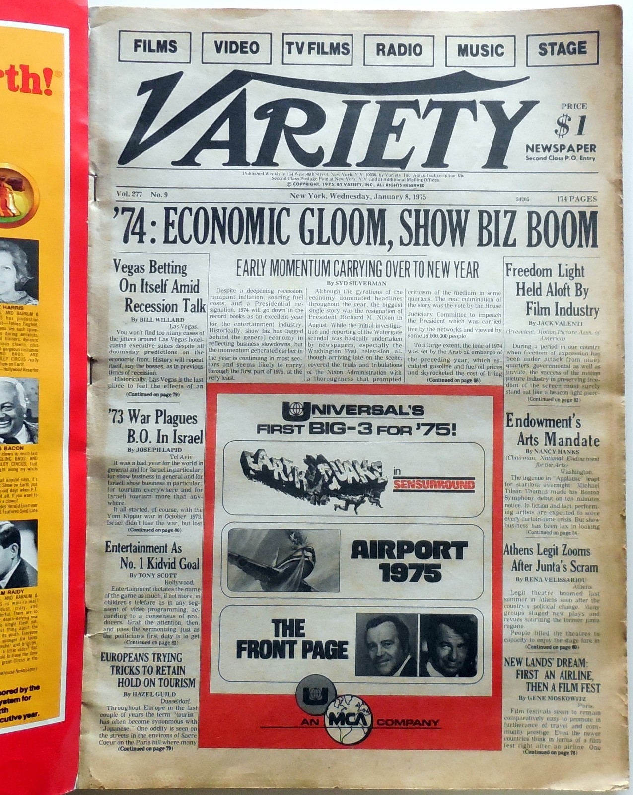 VINTAGE MAGAZINE VARIETY 69 th ANNIVERSARY EDITION 1975 | eBay