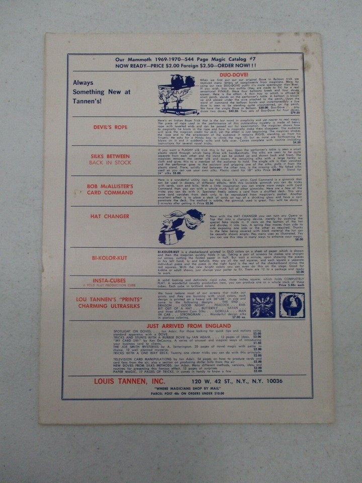 MUM MAGAZINE JULY 1969 RICHARD KELSON MAGIC UNITY MIGHT MAGICIAN ...