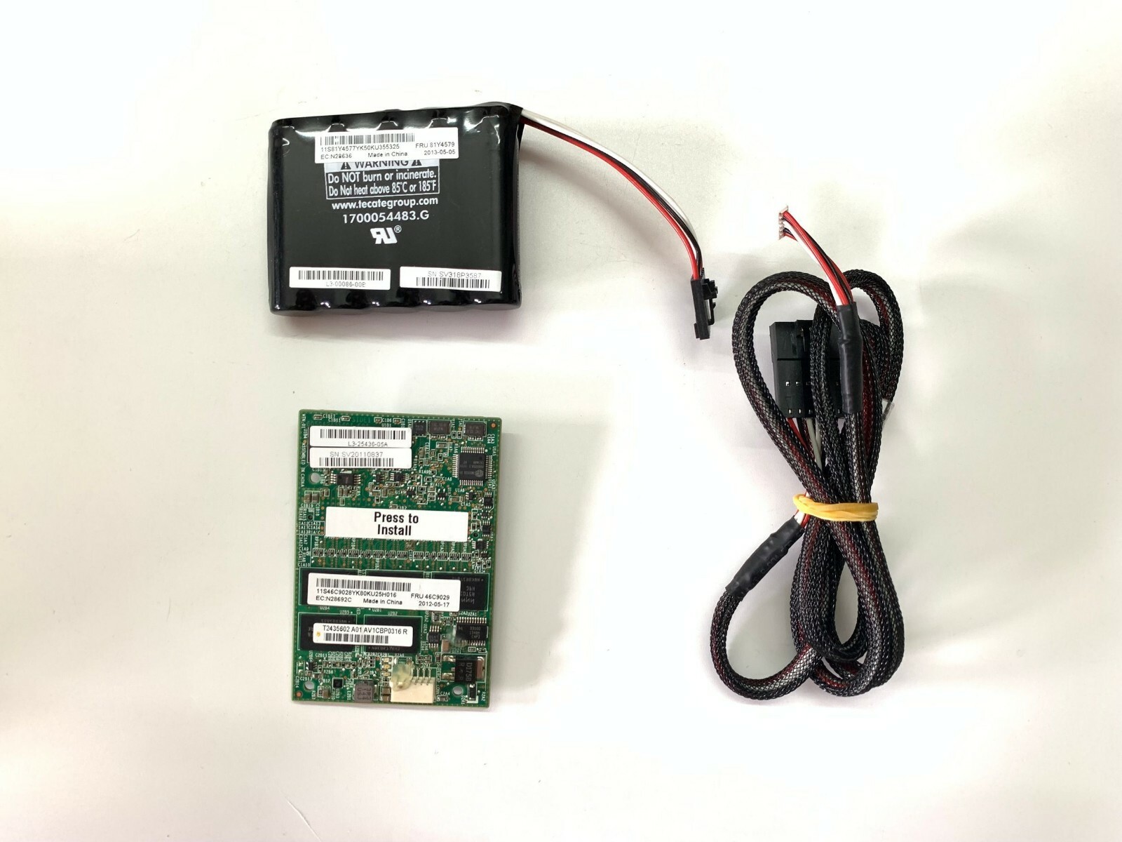 IBM ServeRAID M5100/M5110 Series 1GB Flash RAID 5 46C9029 & Battery ...