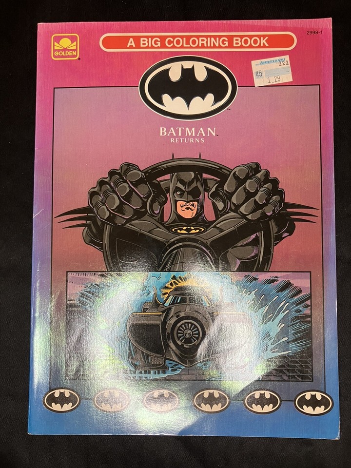 1992 DC Comics Batman Returns Golden Coloring Books Set Of Two Vintage ...