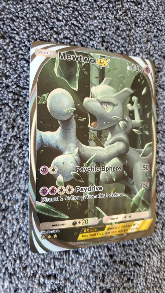 ART CARD ~ Pokemon Pocket TCG Mewtwo EX Illustration Immersive TEXTURED ...