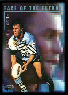 1995 CRONULLA SHARKS NRL Card CRAIG GREENHILL Face Of The Future | eBay ...