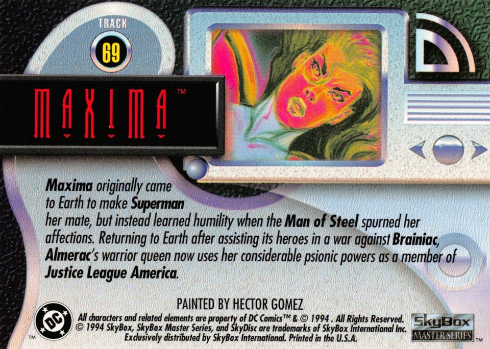 MAXIMA / DC Comics Master Series (1994) BASE Trading Card #69 | eBay