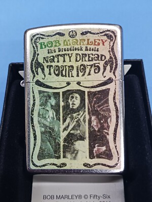 Zippo Bob Marley Natty Dread Tour 1975 Street Chrome 24990 | eBay