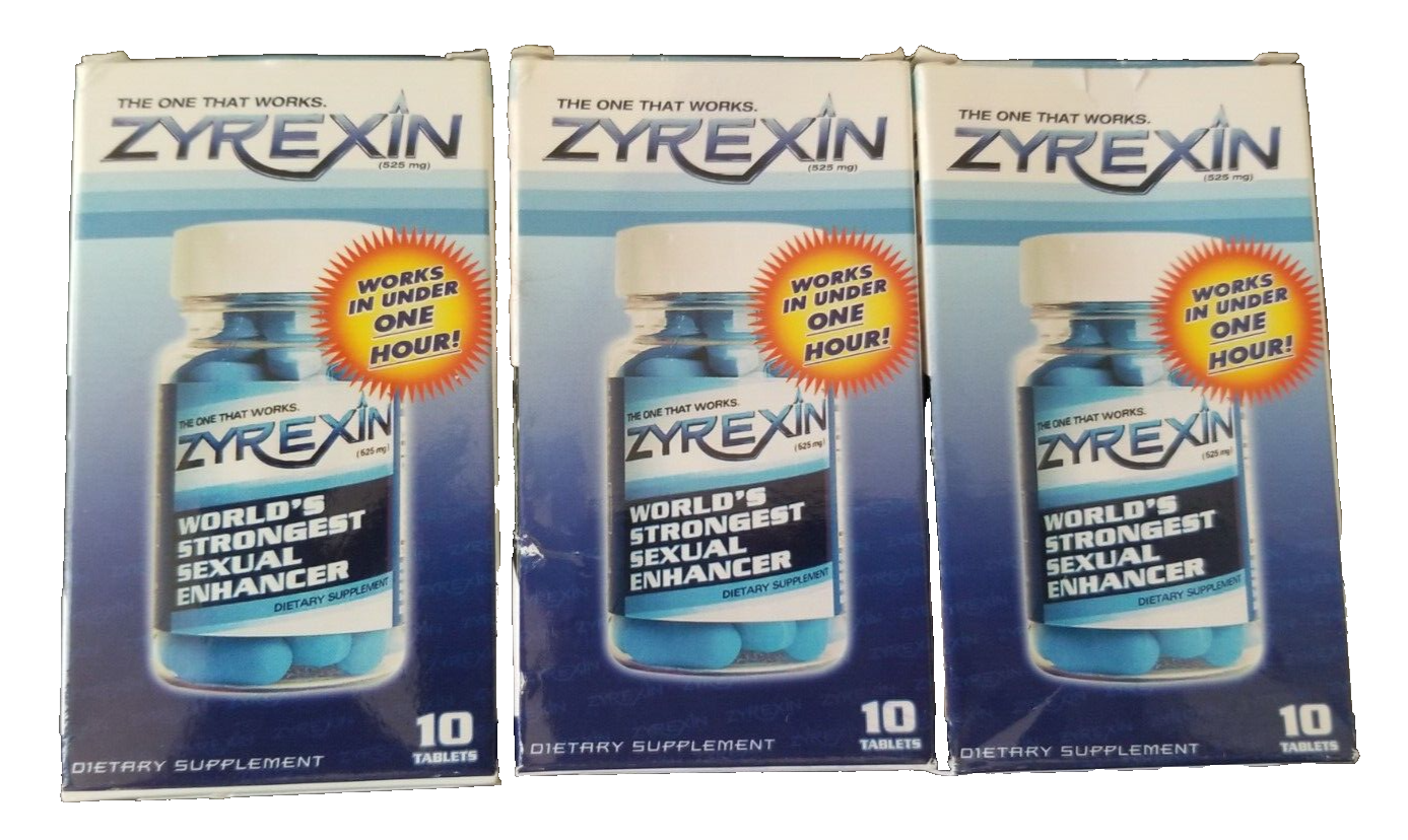 10 Zyrexin World's Strongest Sexual Enhancer Tablets, Sealed, Expire ...